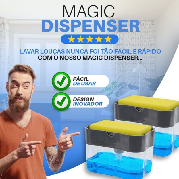 Magic Dispenser - Dispensador de Detergente para Louça - VipZio